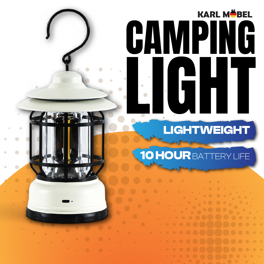 Camping LED Vintage Lantern Light Retro Design Warm white High Hanging ...
