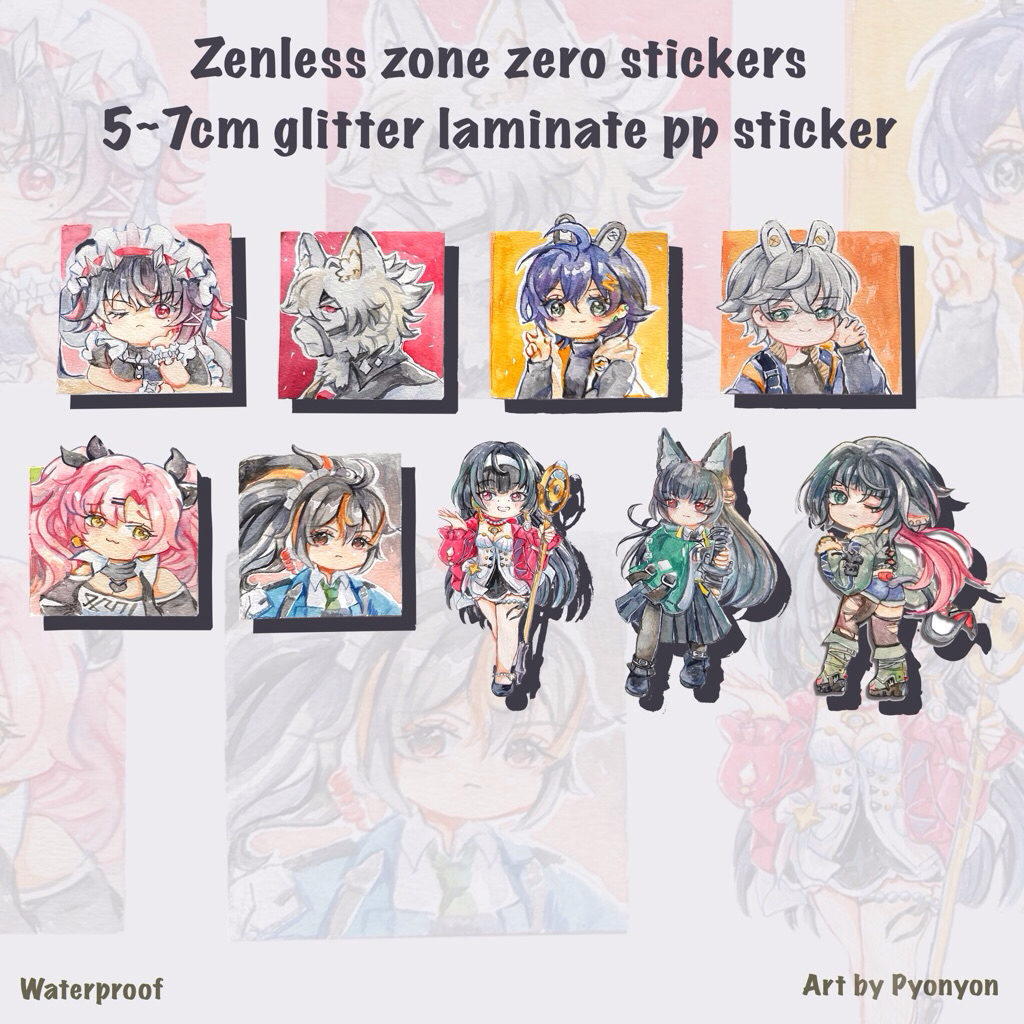 zenless zone zero stickers waterproof pp | Shopee Malaysia