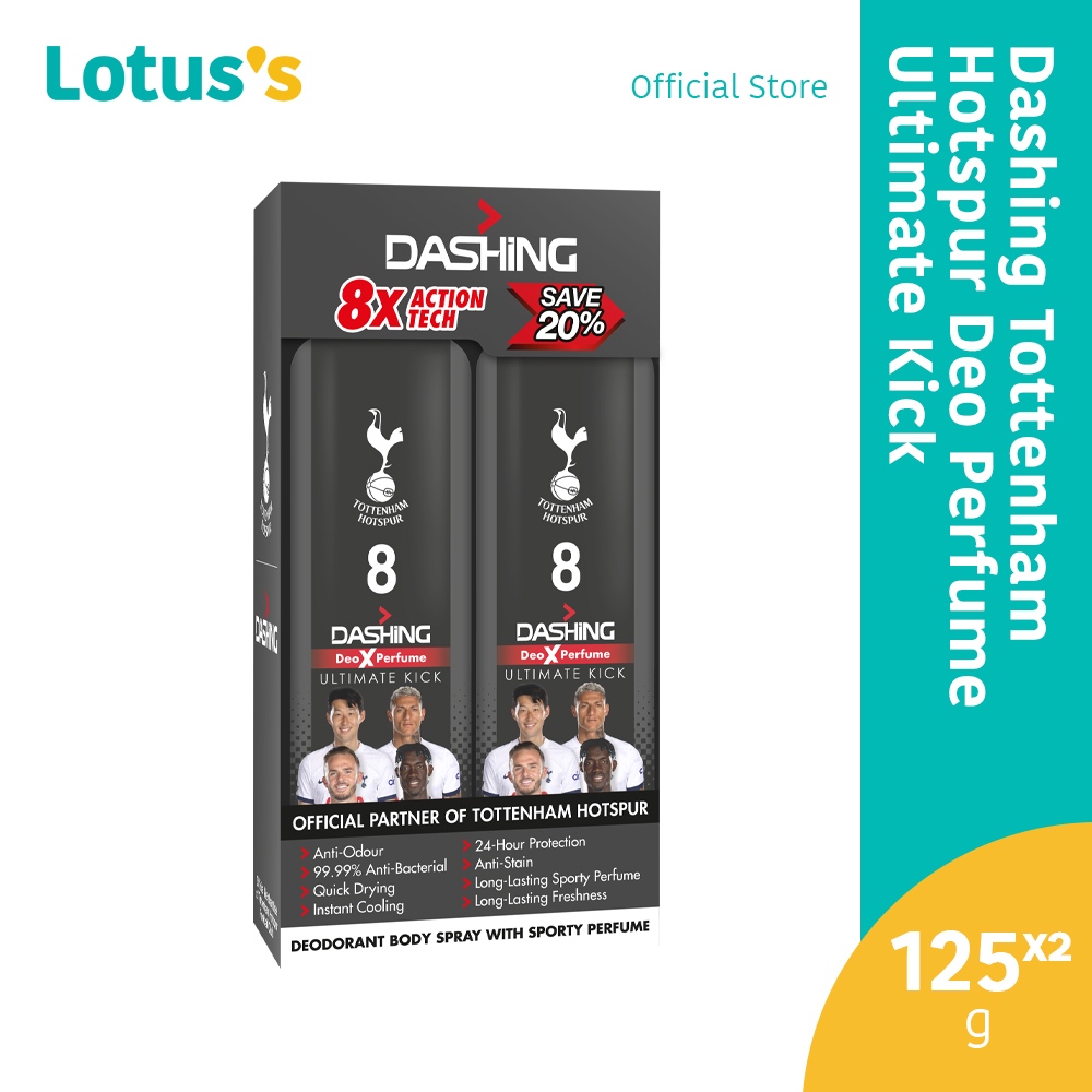 Dashing Tottenham Hotspur Deodorant Perfume - Ultimate Kick (2 X 125Ml ...