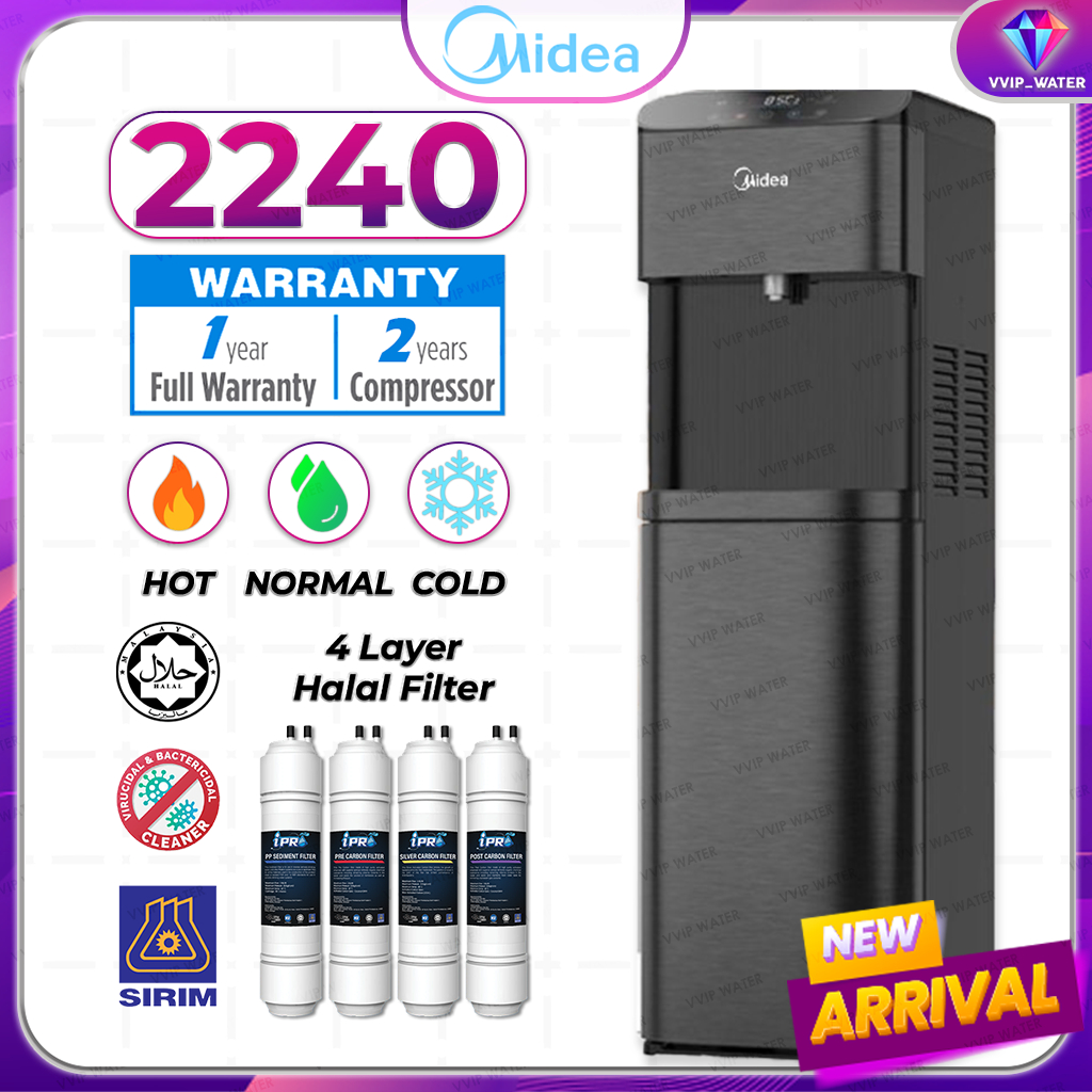 Midea JL2240S Hot & Warm & Cold Floorstanding Water Dispenser 4 pcs ...