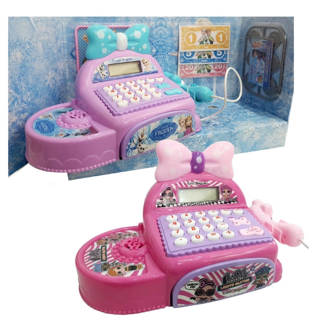 Cash Register Kid Pretend Play Toys Cashier Supermarket With Music ...