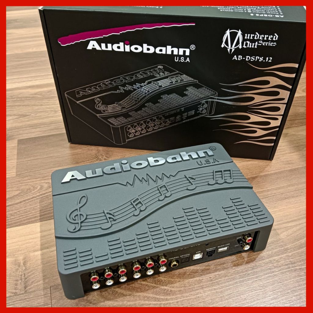 Audiobahn DSP Amplifier AB-DSP8.12 | 80W RMS x 8CH Amp | DSP 12 Channel Full Function 31-Band EQ ...