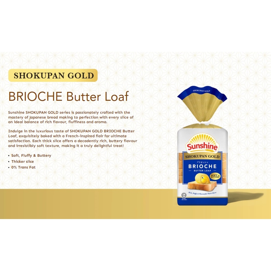 Sunshine Roti Susu Hokkaido Milk Bread 300g/Assorted Cream Bread 50gm ...