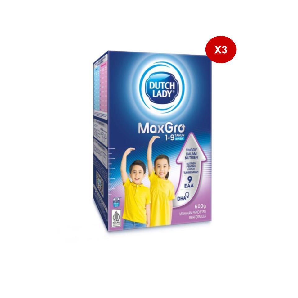 [Bundle of 3] Dutch Lady Maxgro 1-9 Years (1.2kg) [Exp 02 Aug 2026 ...