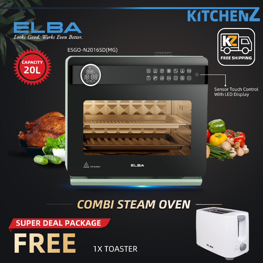 [FREE Shipping] Elba Built-in Oven Multifunction Oven/ Combi Steam Oven ...