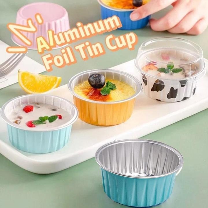 Cawan Kerajang Aluminium Bulat Round Aluminum Foil Cup High Temperature ...