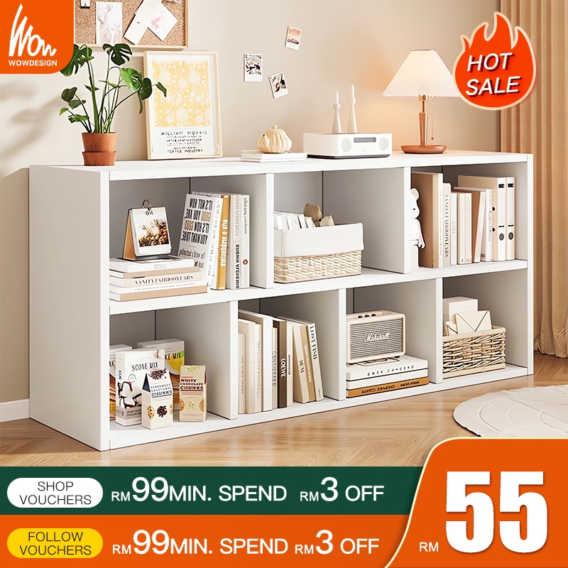 Book Rack 5/7 Grid Almari Buku Book Cabinet Storage Cabinet Storage ...