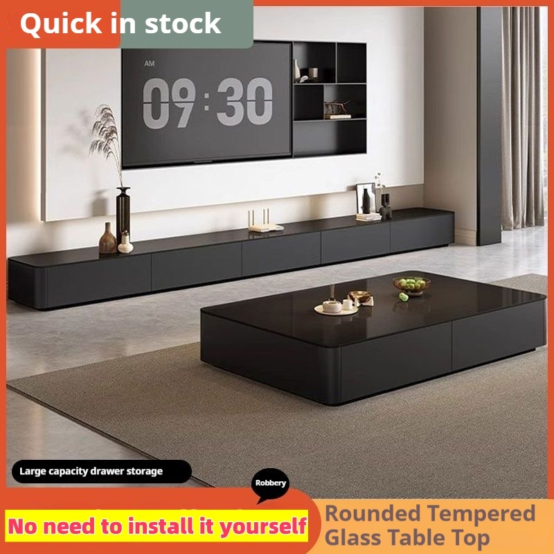 Solid Wood TV Cabinet/TV Cabinet With Drawers Multi-functional TV ...