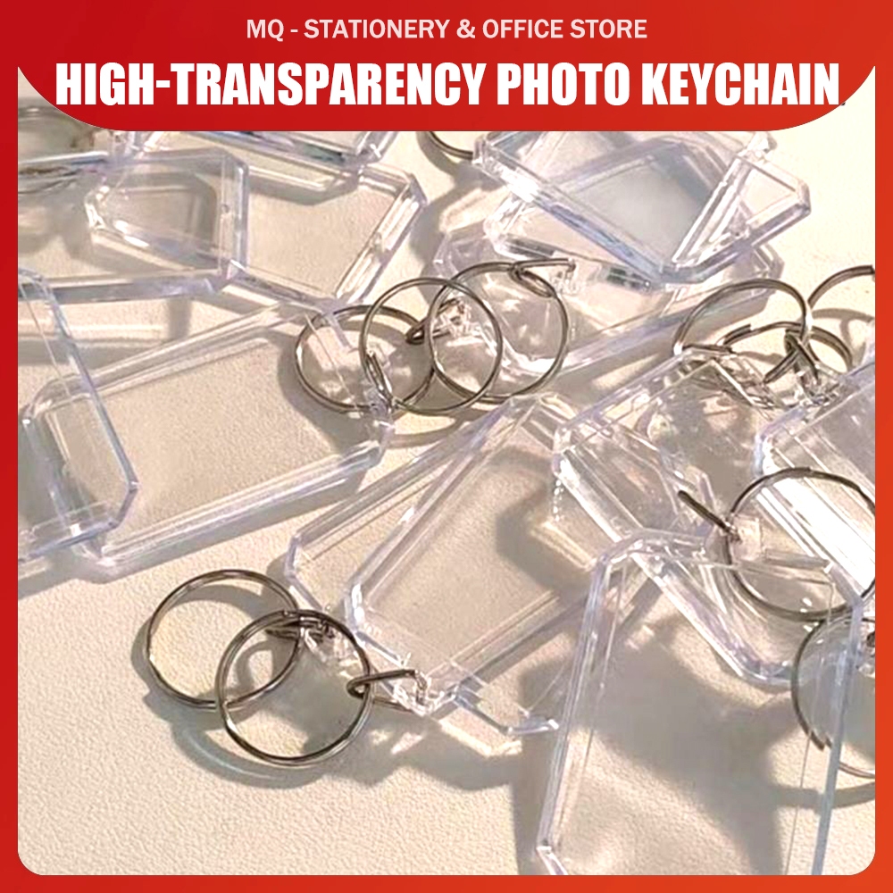 New 1Pc Photo Frame Keychian Acrylic Picture Frame Keyring DIY Split ...