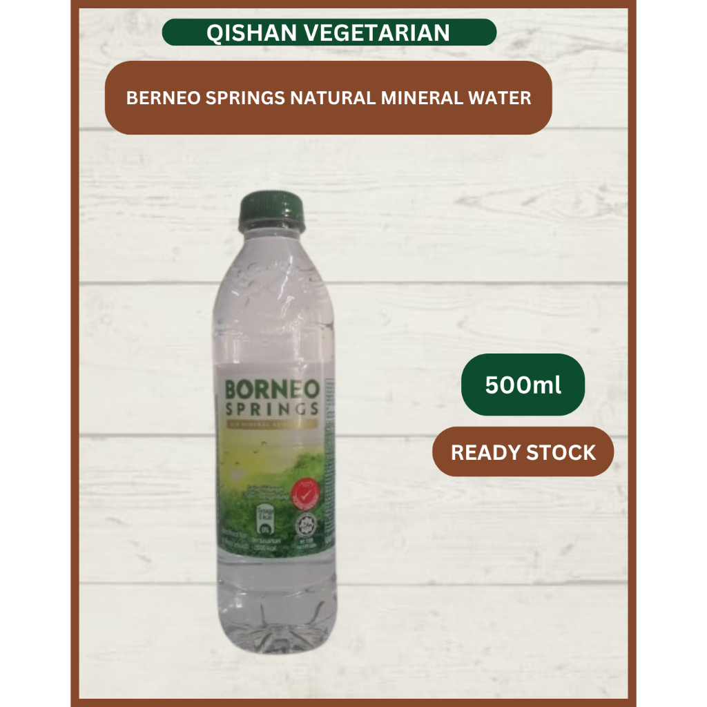 Borneo Springs Natural Mineral Water 500ML【READY STOCK/现货】 | Shopee ...
