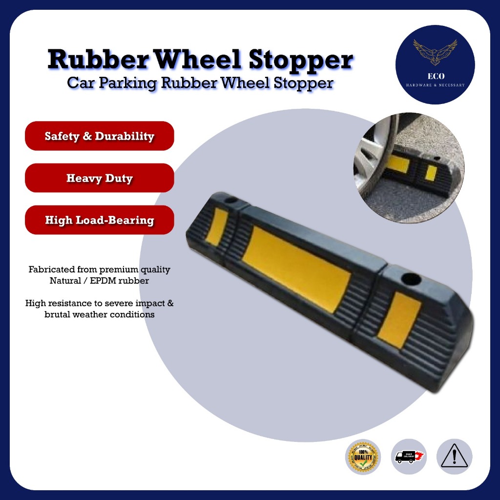 High Quality Rubber Car Wheel Stopper Car Park Rubber Tire Stopper ...