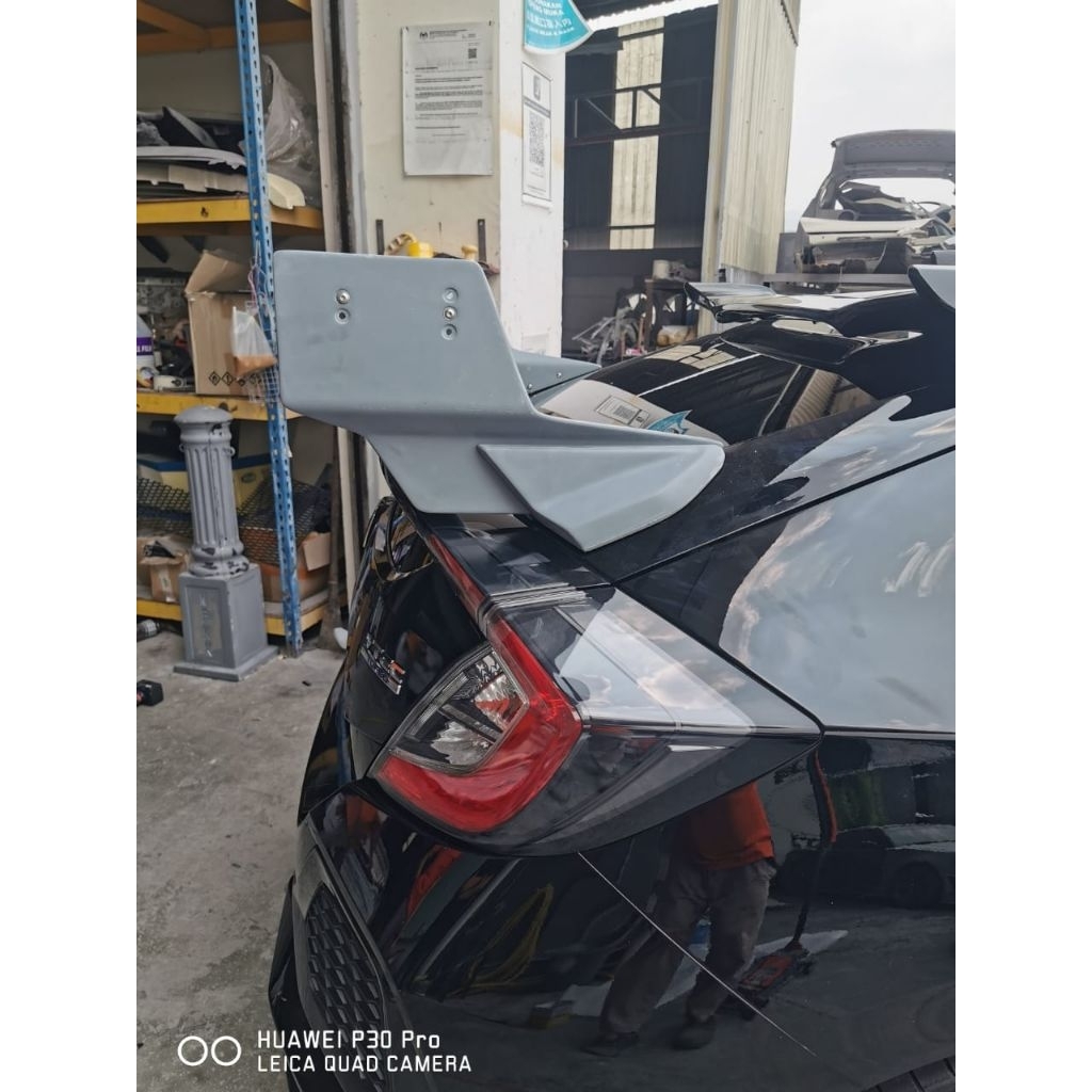 BKFD FK8 Mugen Style spoiler Carbon Fiber / Fiberglass | Shopee Malaysia