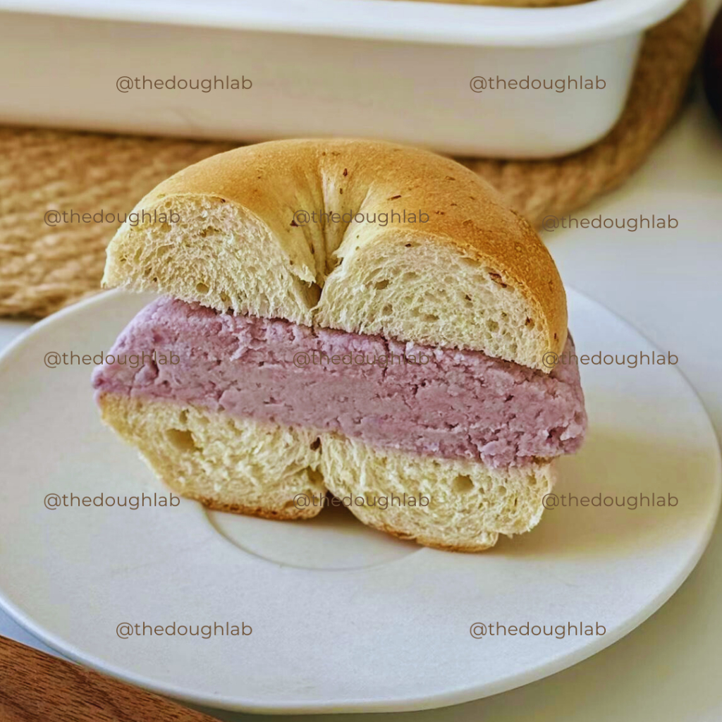 (6pcs) Taro Filling Wholemeal Bagel (6粒) 芋泥全麦贝果 - 低糖低卡 Low Sugar Low ...
