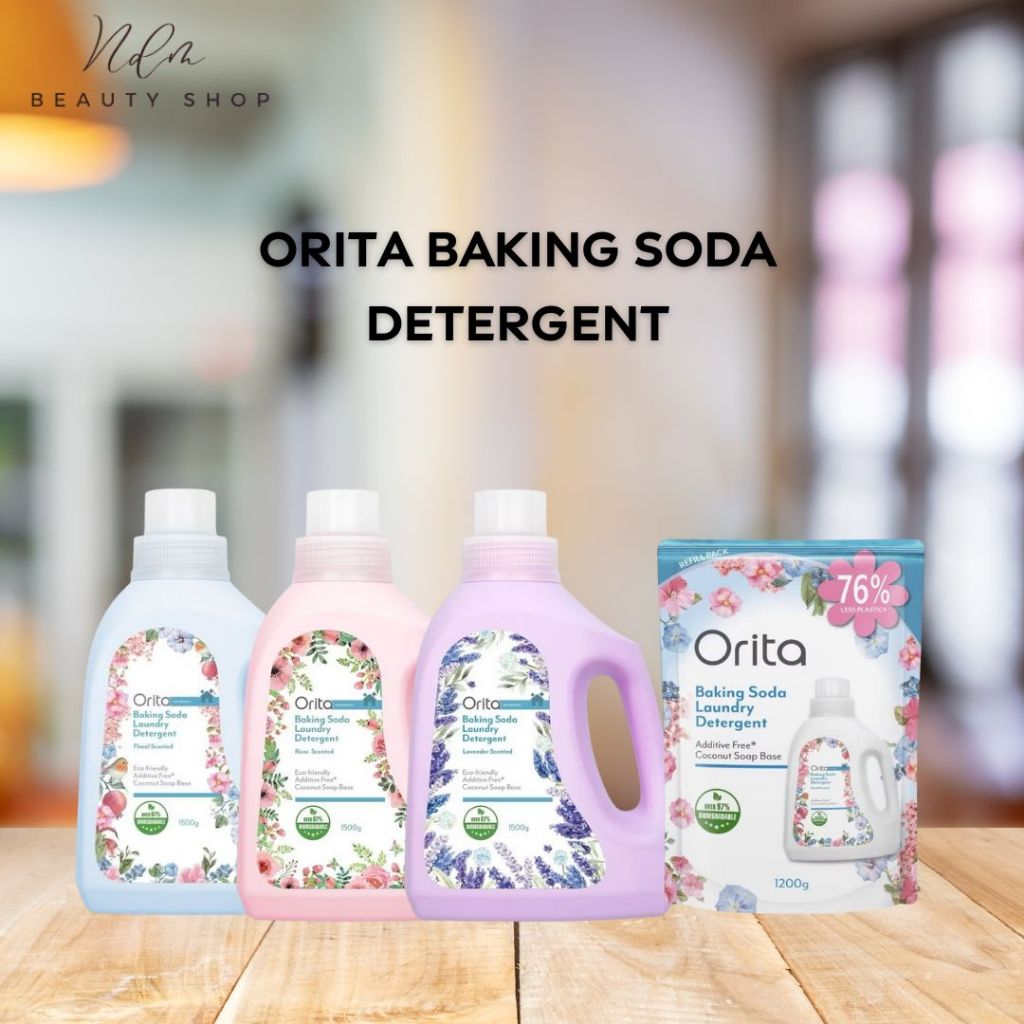 Orita Baking Soda Laundry Detergent 1.5kg/Refill 1.2kg | Shopee Malaysia