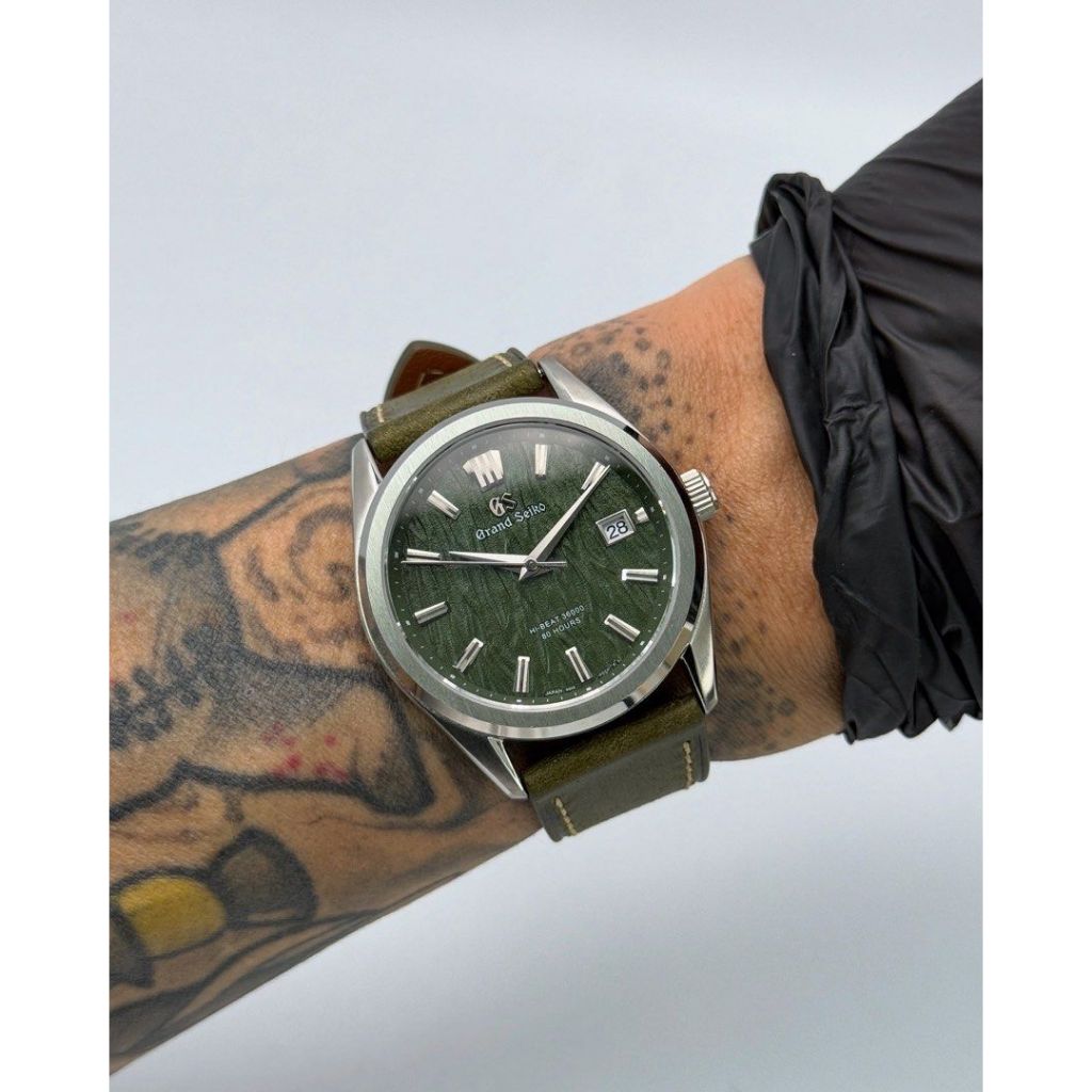 【Custom Seiko Mod 40mm GS Olive Green Birch】 Custom Seiko Mod Automatic ...