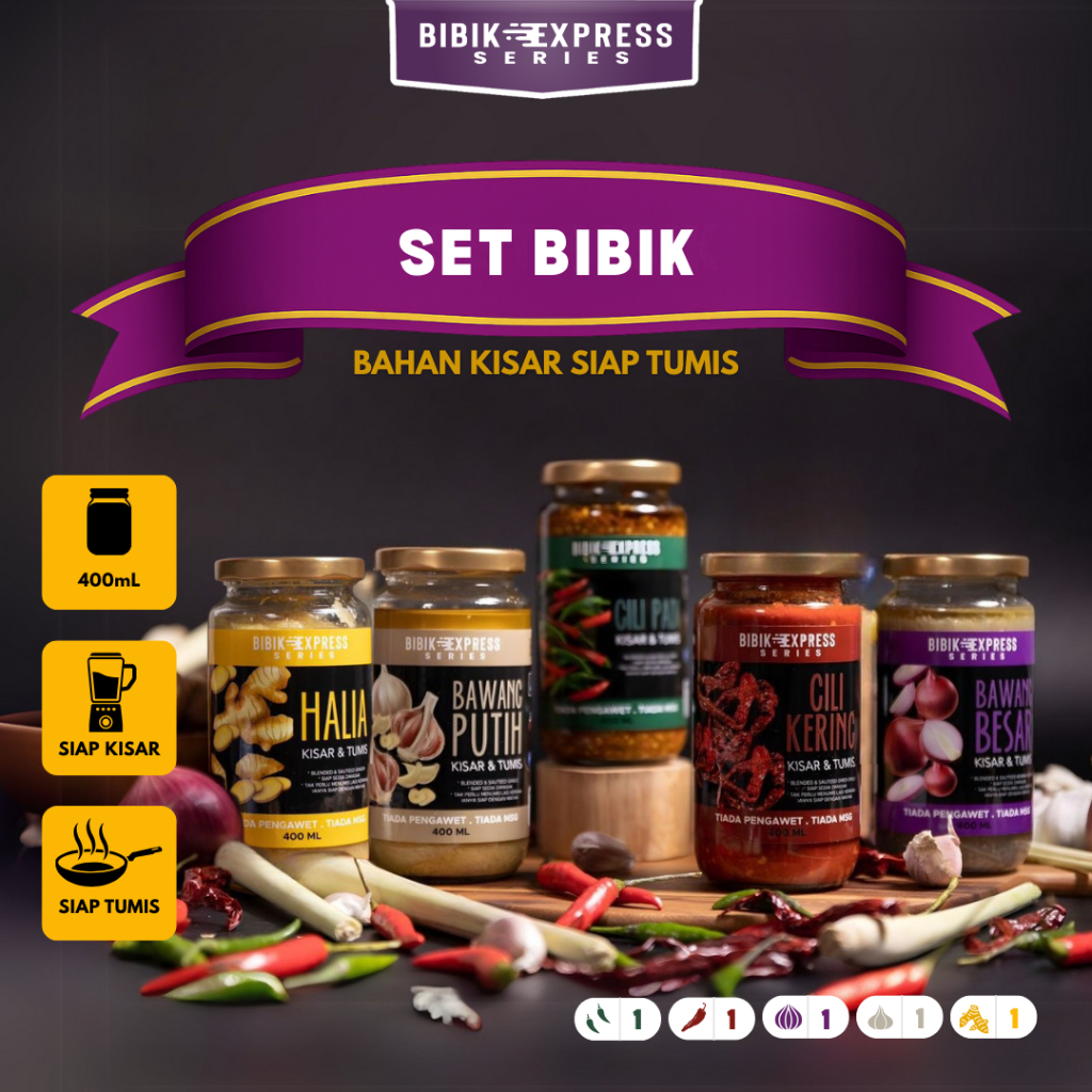 BIBIK EXPRESS SET BIBIK Bahan Kisar siap tumis Barang Merah Bawang ...