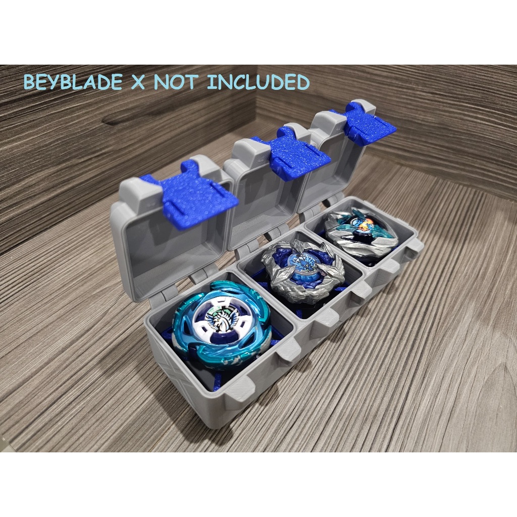 Beyblade X 3on3 Deck Case | Display Acrylic Box with Stand Dustproof ...