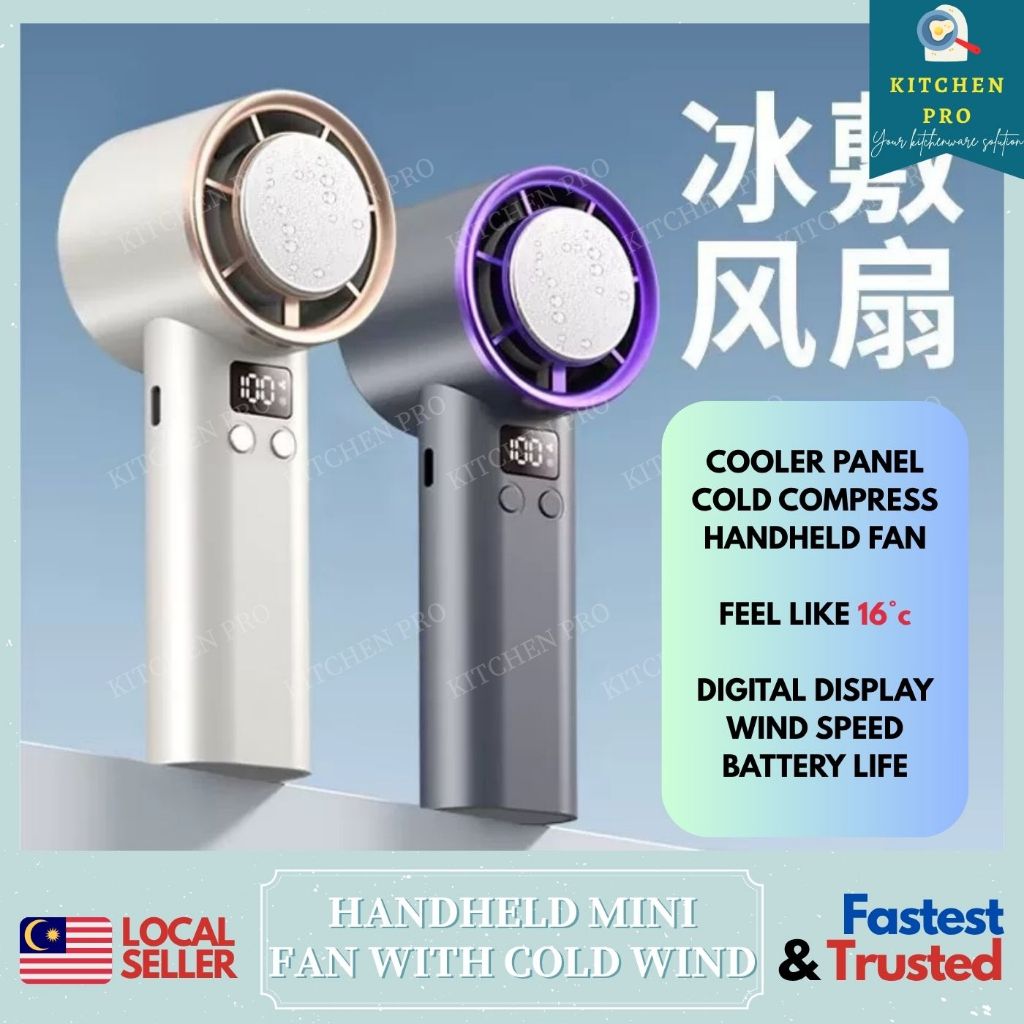 𝐊𝐈𝐓𝐂𝐇𝐄𝐍 𝐏𝐑𝐎 | Kipas Mini Tangan dengan Mampatan Angin Sejuk / Angin ...
