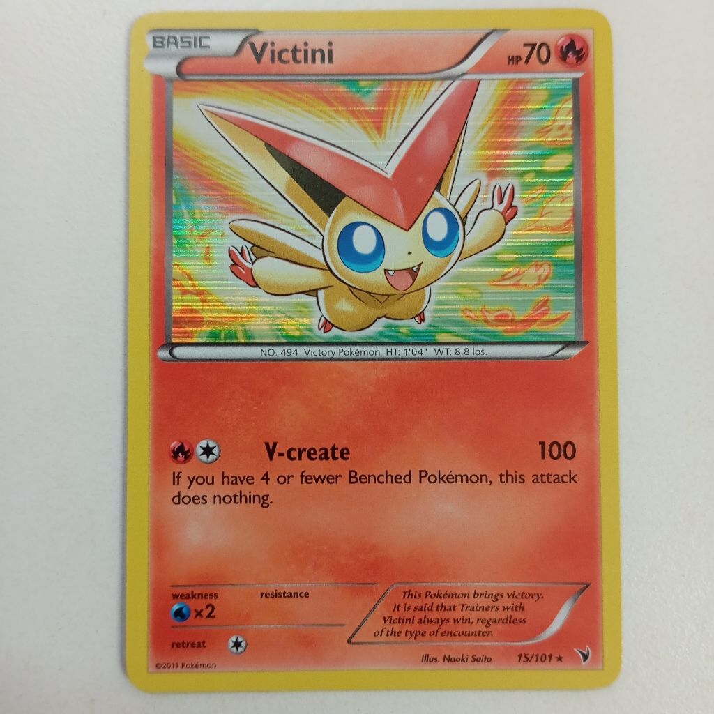 Pokemon TCG - Victini - 15/101 (Holo Rare) | Shopee Malaysia