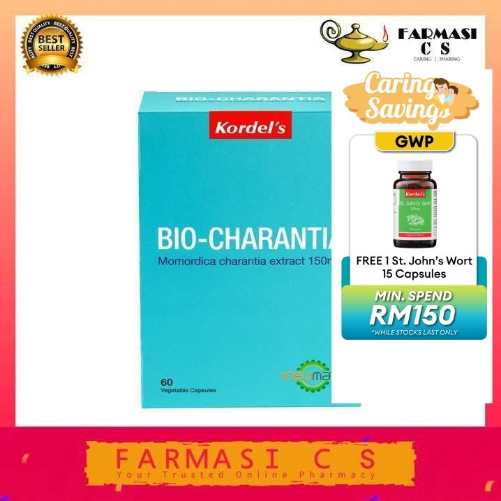 Kordel's Bio-Charantia Momordica Charantia Extract 150mg 60s EXP:03/ ...