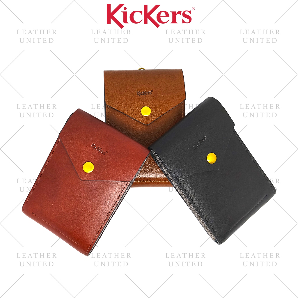 Kickers Genuine Top Grain Leather 2-in-1 Mini Card Holder with ...