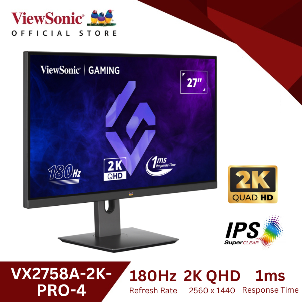 Viewsonic 27” VX2758A-2K-PRO-4 2K QHD / VX2728J 180Hz IPS Panel LED LCD ...