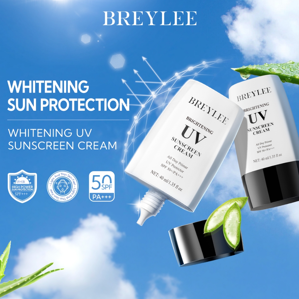 BREYLEE Sunscreen Whitening Sunscreen Cream Light SPF50 PA++++ Skincare ...