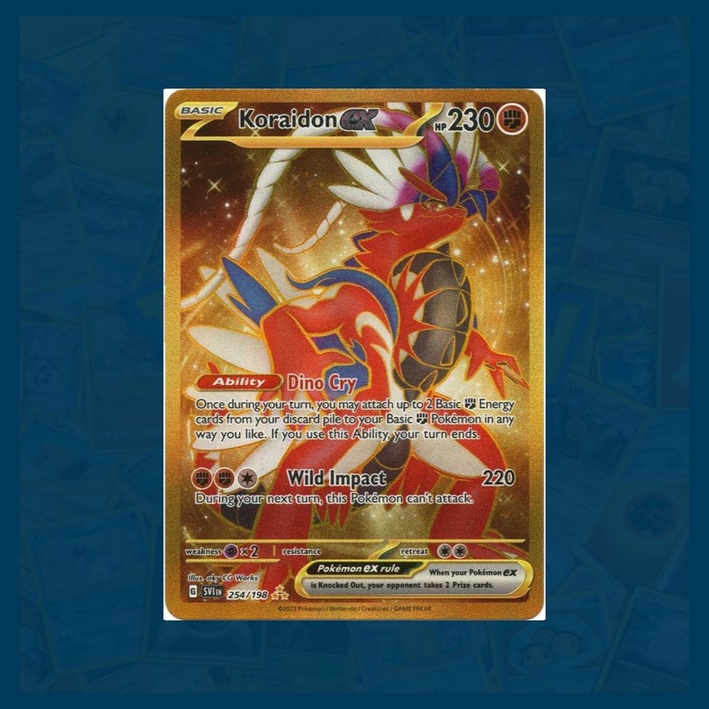 Koraidon Ex (254/198) Gold Secret Rare | Scarlet And Violet Base Set ...