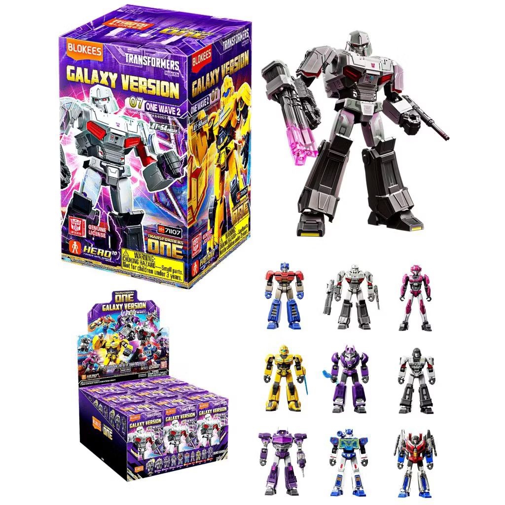 Blokees Transformers Galaxy 07 One Orion Pax B-127 Bumblebee Megatron ...