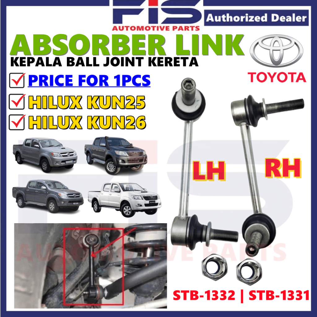 FIS Stabilizer Absorber Suspension Link Front Toyota Hilux Vigo KUN25 ...