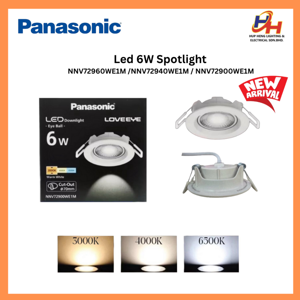 Panasonic 6W Led Eyeball Led Spotlight Led Adjustable Downlight-Round ...