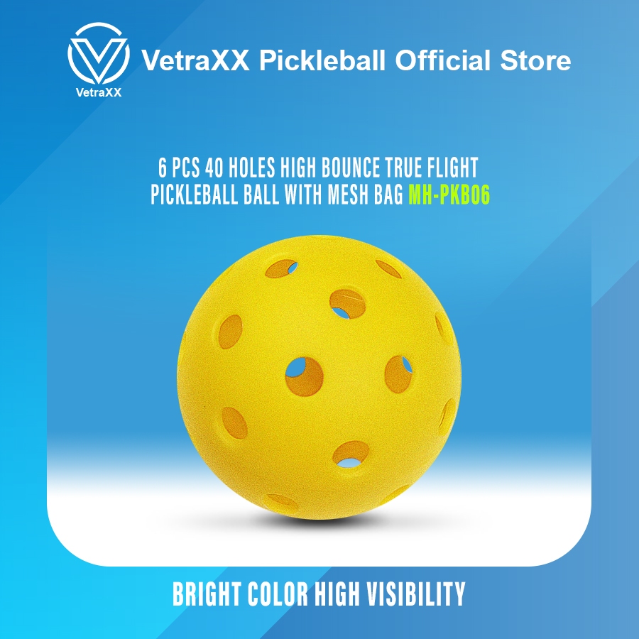 USAPA Compliance 74mm 40 Holes Pickleball Ball Training Grade Pickle ...