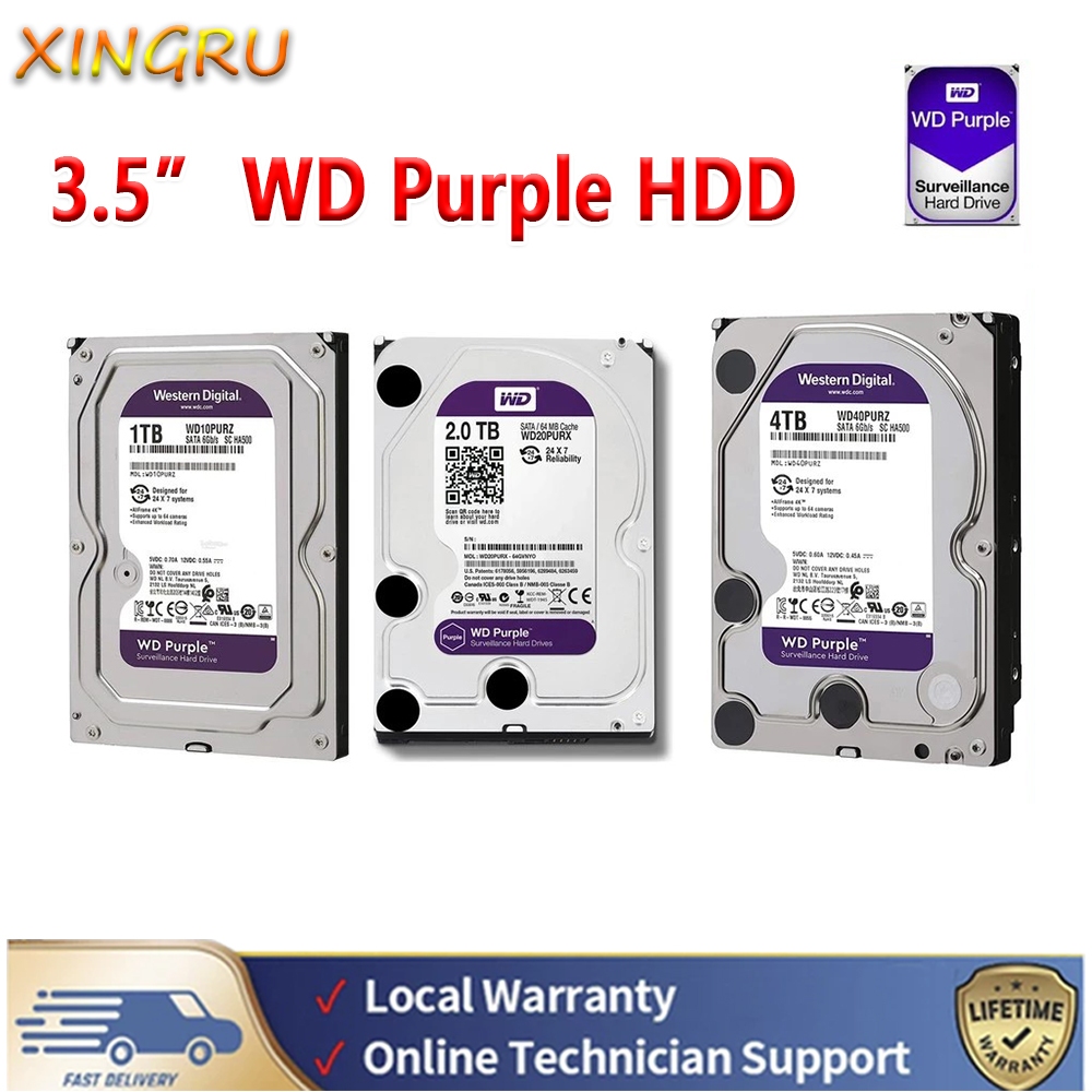 3.5” PC Western Digital Surveillance WD DESKTOP Purple Hard Disk (1TB ...