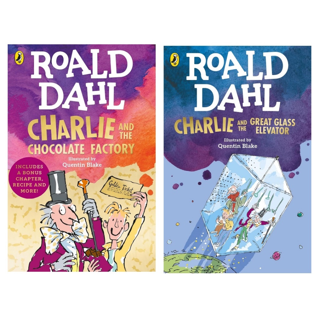 Charlie and the Chocolate Factory / Great Glass Elevator By Roald Dahl ...