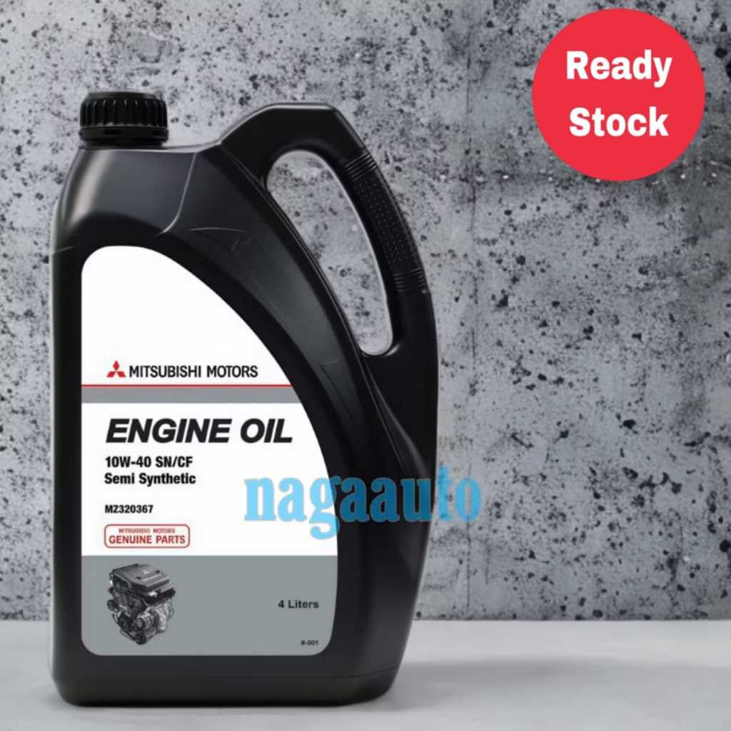 Mitsubishi 10W40 SN/CF Semi Synthetic Engine Oil (4 Liter) TRITON ASX ...