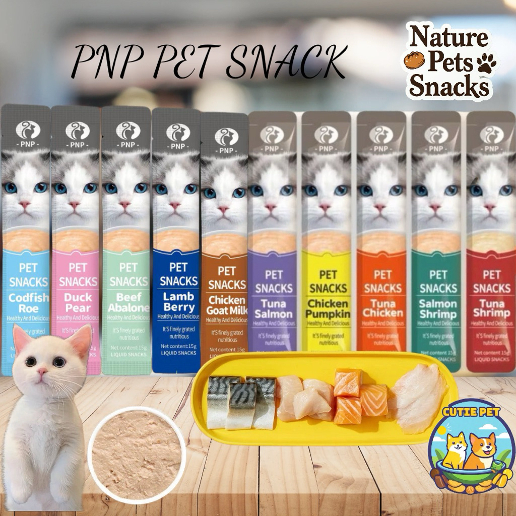 50 / 100 PCS PNP Premium Cat Treat Cat Snack Cat Stick Wet Food Makanan ...