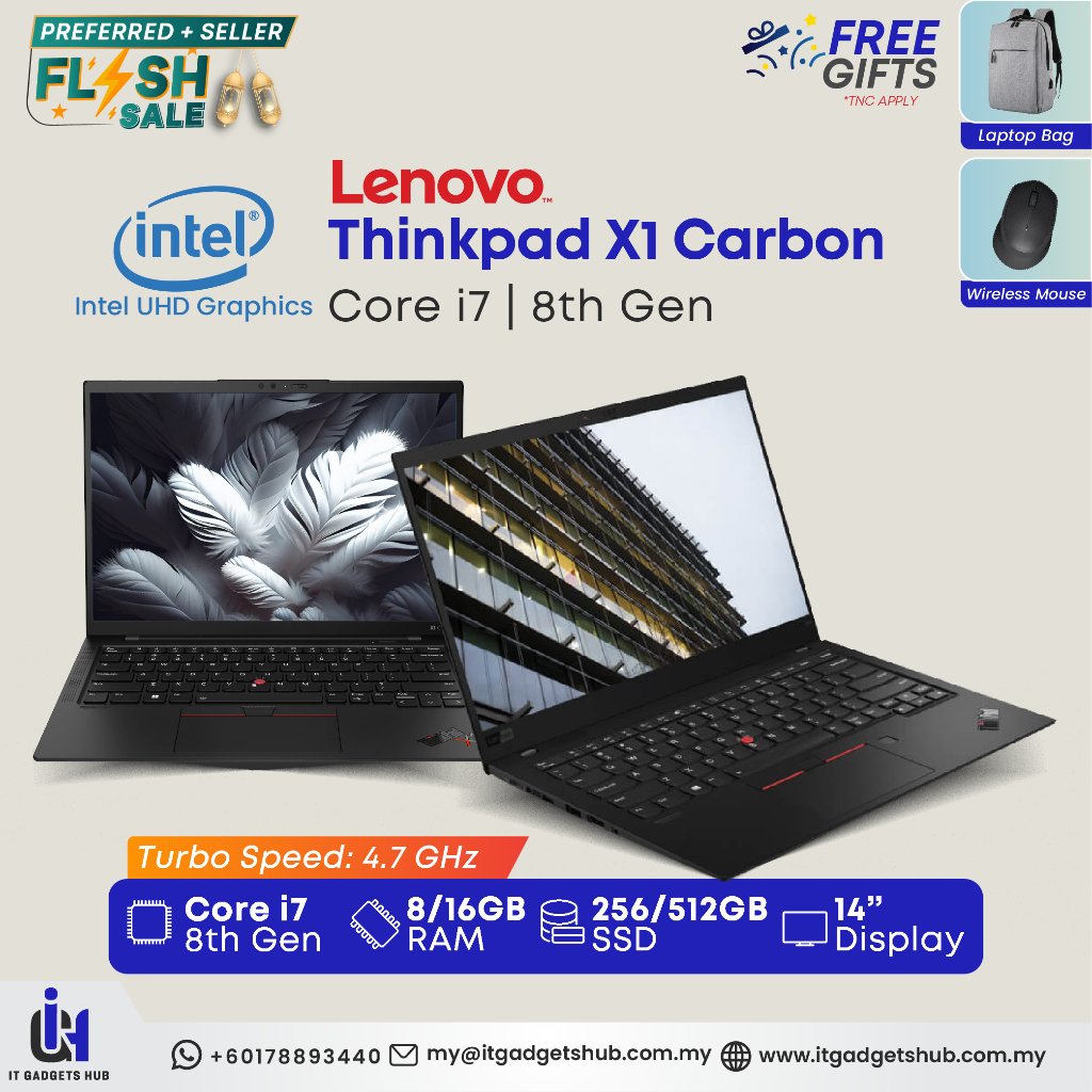 Core i7 8th Gen Laptops Dell 7490 7400 7390 5490 5300 HP 840 430 Lenovo ...