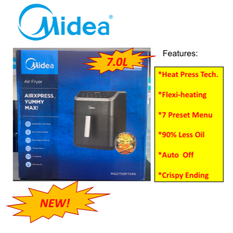 Midea Air Fryer 7L (2025 New Model) MAD700 | Shopee Malaysia