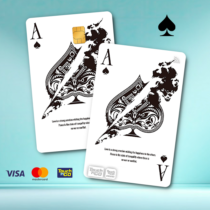 TnG Ace Of Spades - Touch n Go Card Sticker Cover TNG / MASTER / VISA ...