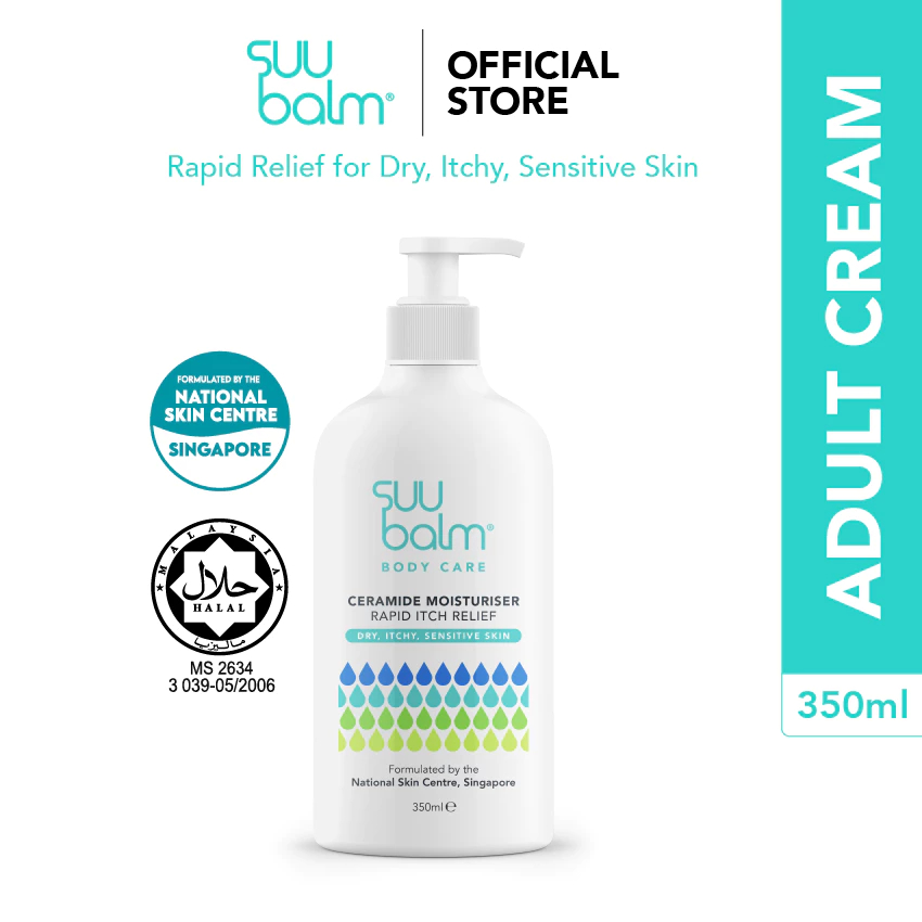 Ready Stock📢Free Shipping 100% Original Suu Balm Rapid Itch Relief Ceramide Moisturiser 350ml ...