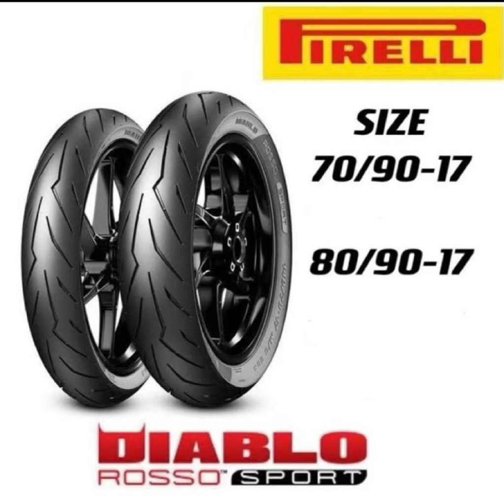 PIRELLI Diablo Rosso Sport tyre 100% Pirelli tayar depan belakang motor ...