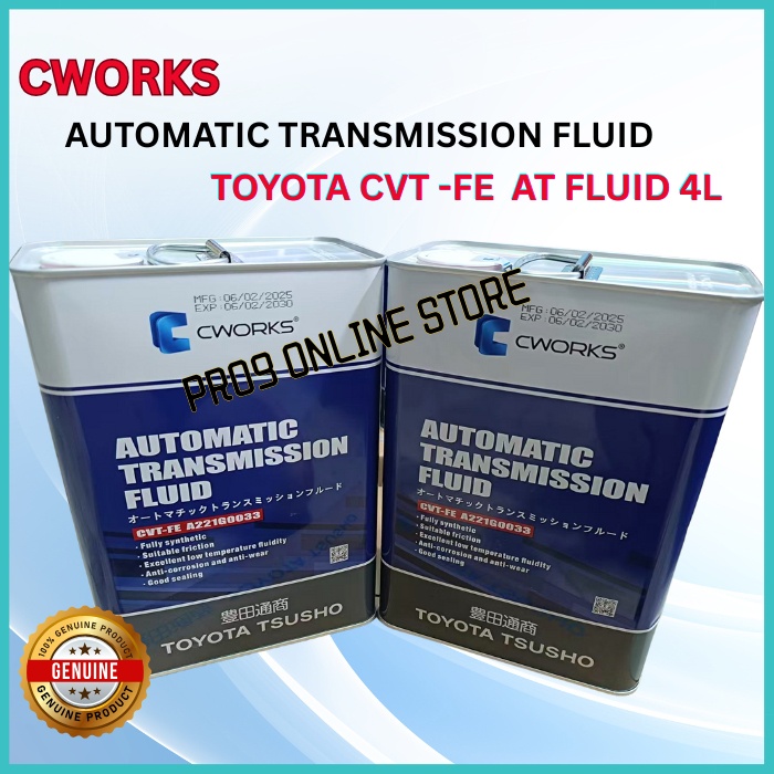 TOYOTA CVT-FE FLUID AUTOMATIC TRANSMISSION FLUID ATF 4L (08886-02505 ...