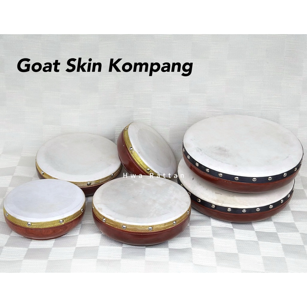 [Grade A Buatan Local] Authentic Kompang asli tradisional melayu kulit ...