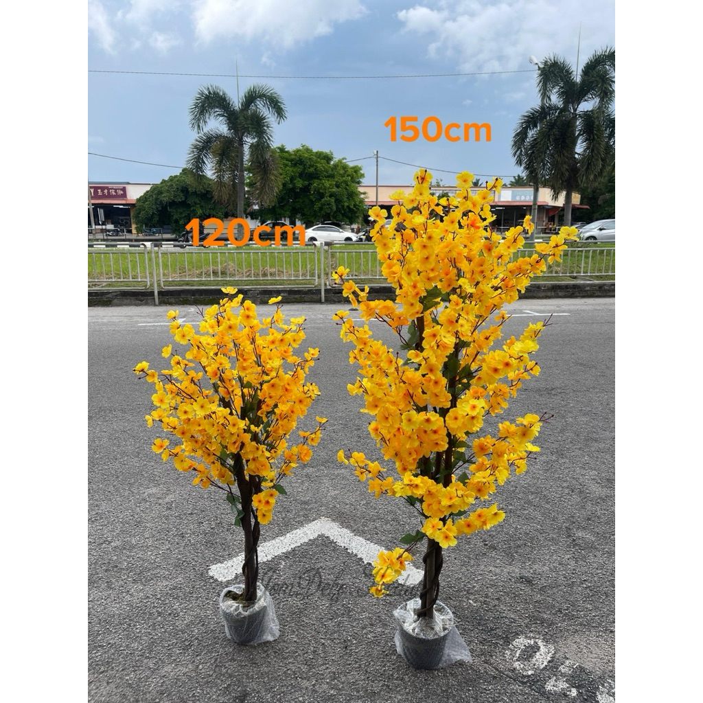 Artificial Plant winter Sweet /Pokok Bunga Sakura Kuning Suitable for ...