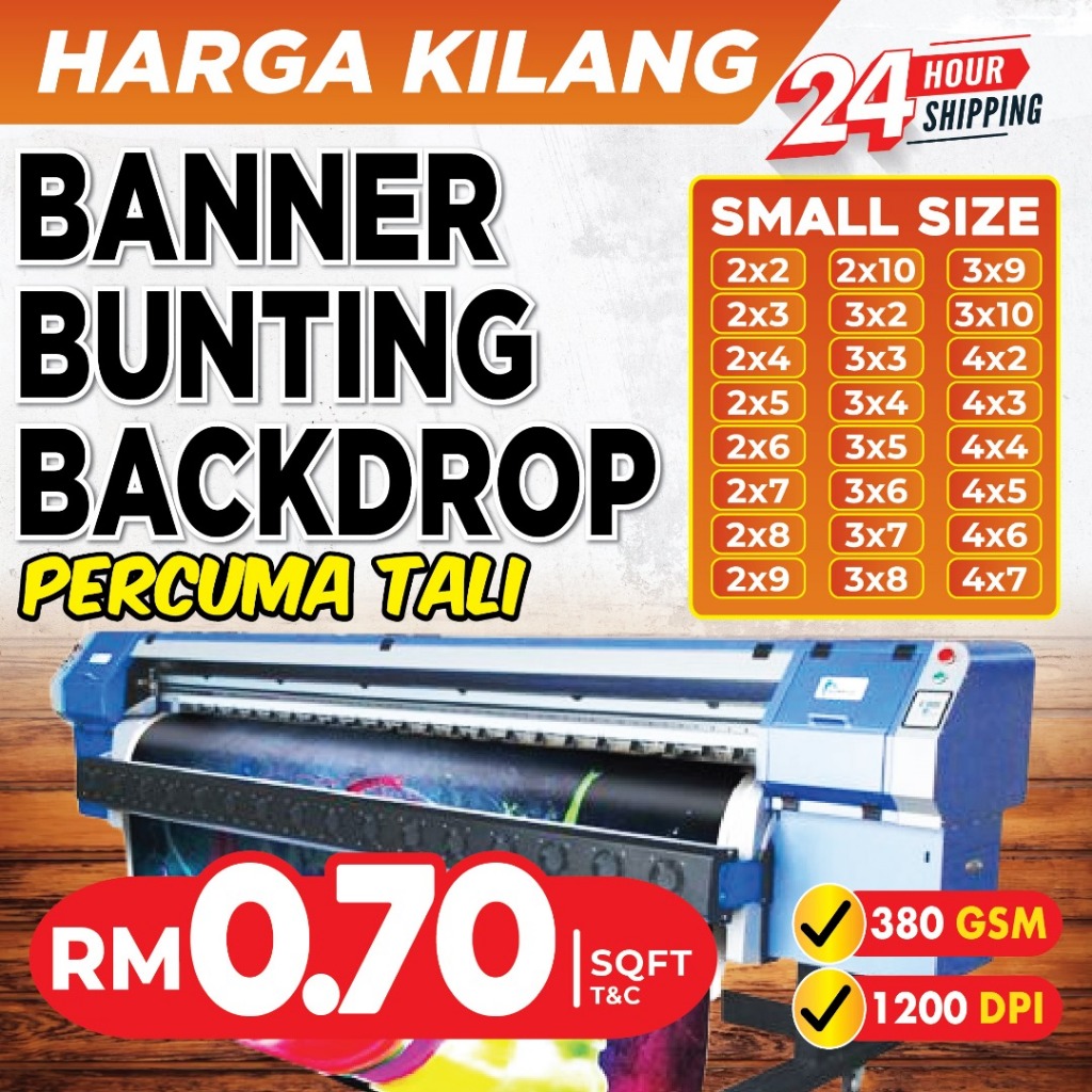 BANNER BUNTING BACKDROP/HARGA KILANG/DIRECT FACTORY /HARGA MURAH MURAH ...