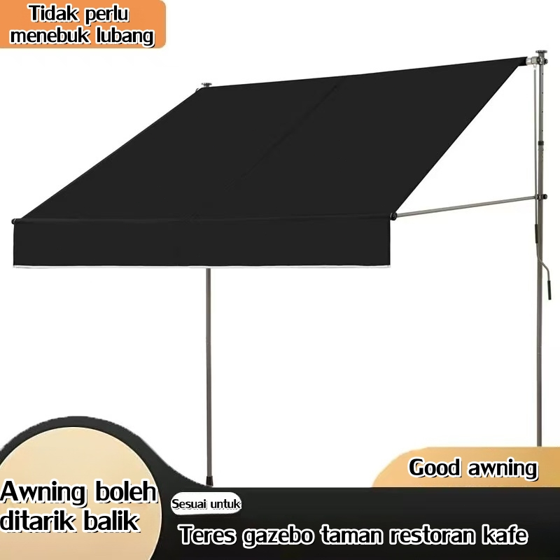 Awning tegak, kanopi condong, kanopi boleh ditarik balik, kedai, atap ...