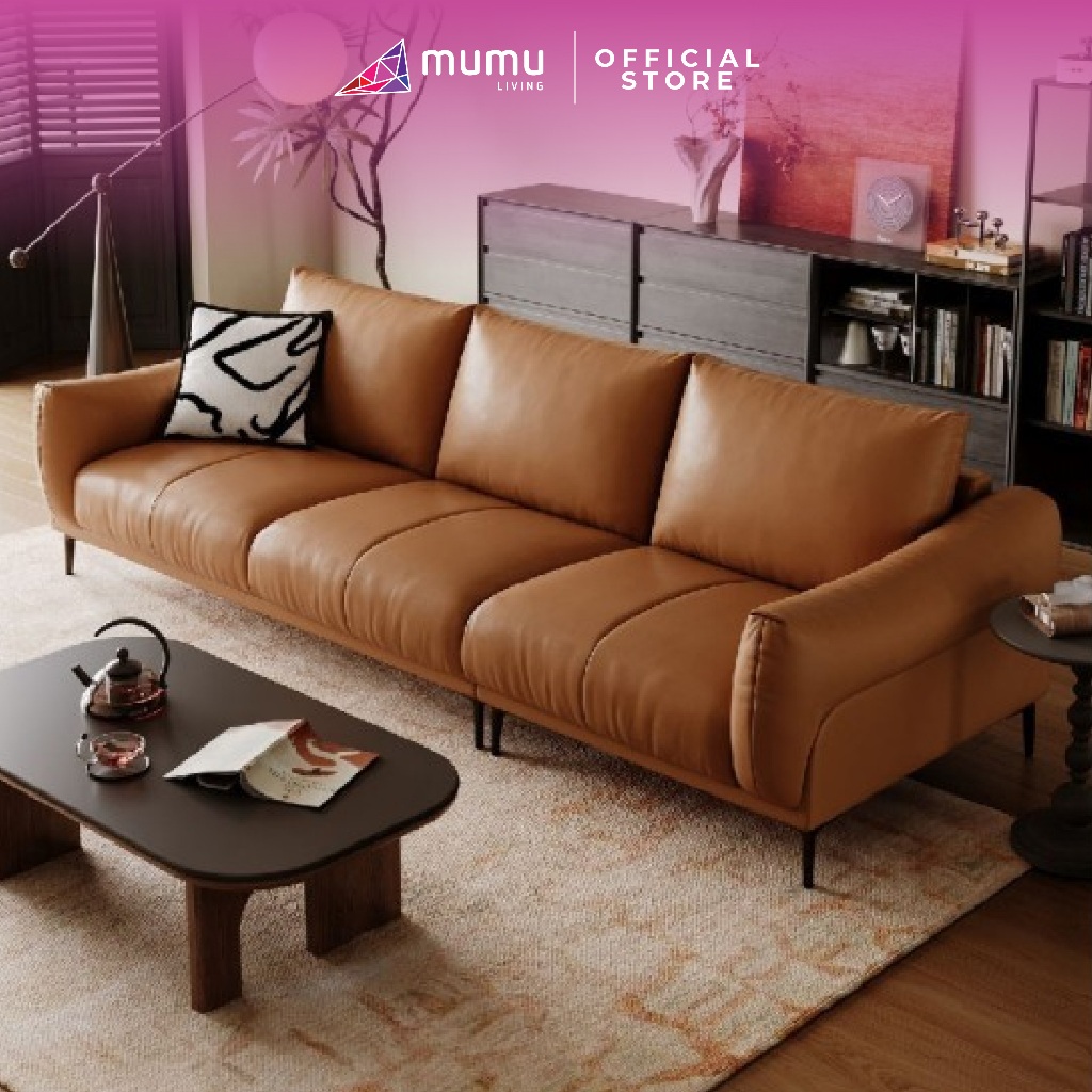 [MUMU Living] Frank EPU Leather 3 Seaters Sofa (2.44m) | Shopee Malaysia