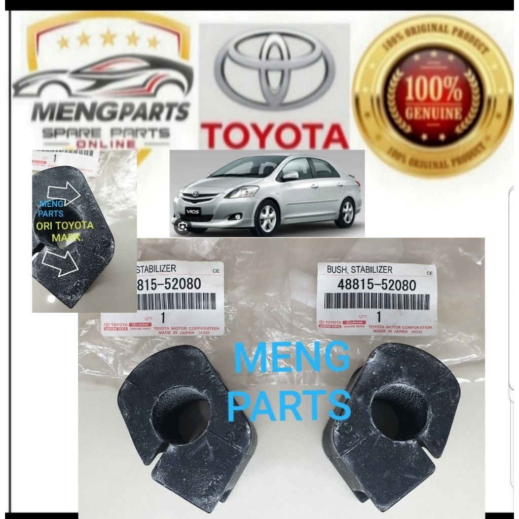 TOYOTA VIOS NCP93 FRONT STABILIZER BUSH 23MM * * 48815-52080 | Shopee ...