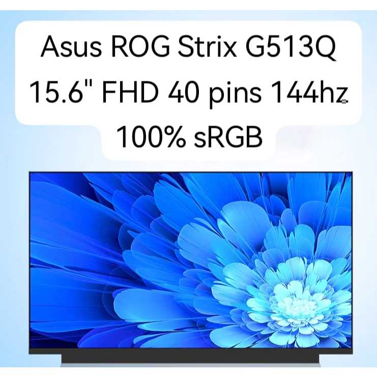 Asus ROG Strix G15 G513Q 15.6" FHD 40 pins 144hz 100% sRGB LCD Screen ...