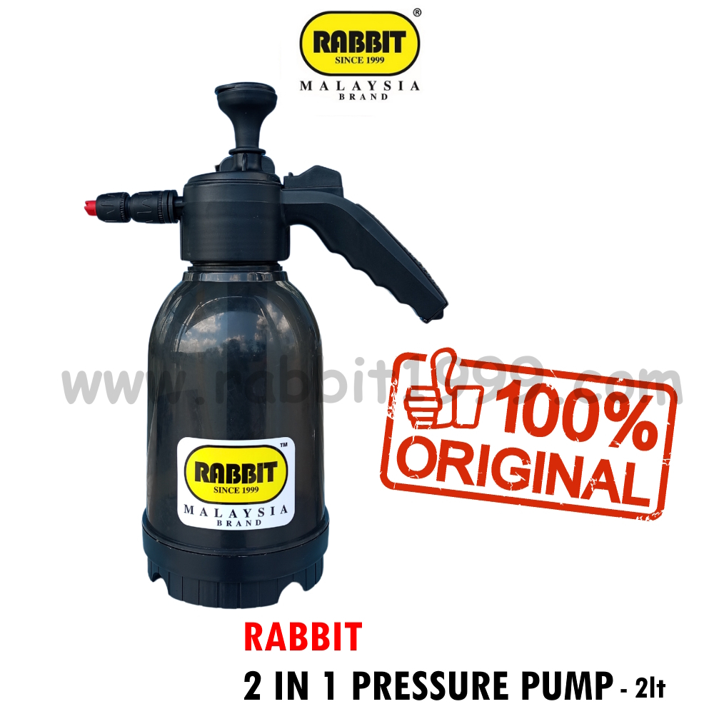 RABBIT 2 IN 1 PRESSURE PUMP - 2lt - heavy duty pressure pump / 2 Liter ...